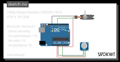 Servo And Potentiometer Wokwi Esp32 Stm32 Arduino Simulator