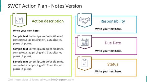 12 Outline SWOT Analysis PPT Diagrams Template With Modern Editable