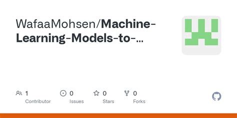 Github Wafaamohsenmachine Learning Models To Classify Between