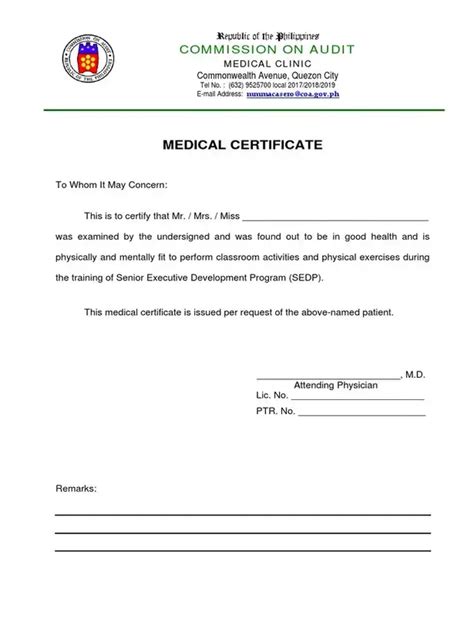 Paano Kumuha Ng Medical Certificate Sa Pilipinas