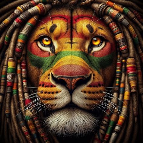Rasta Lion Rasta Lion Head Lion With Rasta Colors Lion Of Judah
