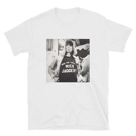 Keith Richards Who Is Mick Jagger T Shirt