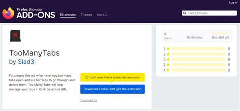 The Best Way To Manage Many Tabs In The Browser With Toomanytabs Browser Extension 2 Extensions