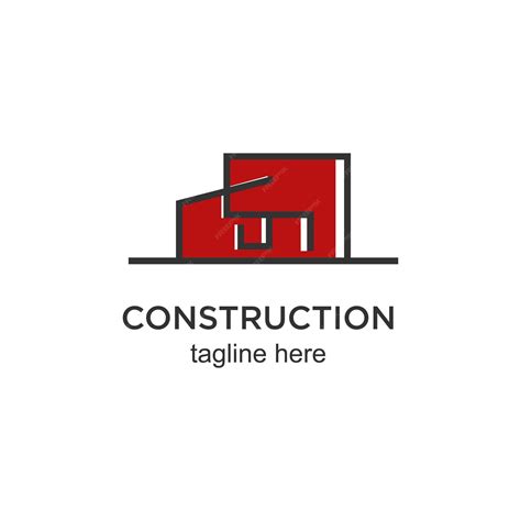 Premium Vector Construction Logo Design Simple Concept Premium Vector