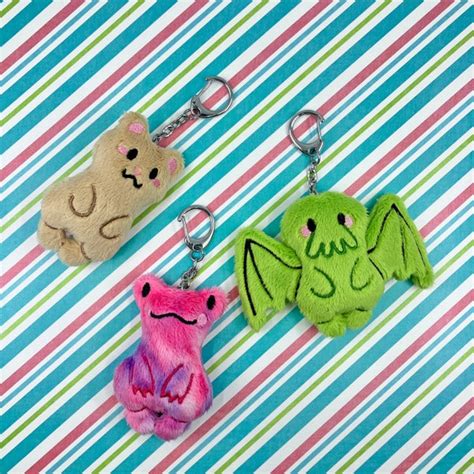 Custom Plush Keychains Etsy