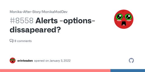Alerts Options Dissapeared · Issue 8558 · Monika After Story