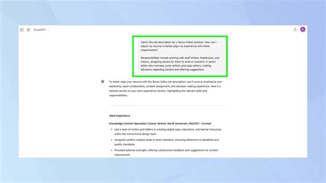 How To Use ChatGPT To Write A Resume Tom S Guide