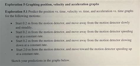 solved exploration 5 graphing position velocity and