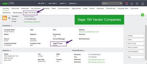 Sage 100 Crm My Crm Manager