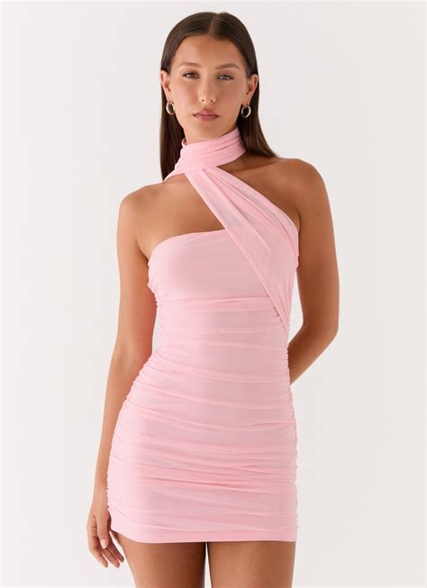 Breaking News Micro Mini Dress Pink Peppermayo Uk