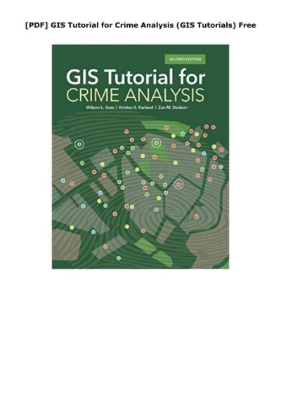 [pdf] gis tutorial for crime analysis gis tutorials free