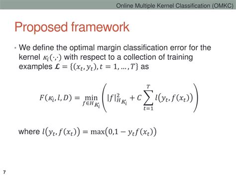 Ppt Online Multiple Kernel Classification Powerpoint Presentation