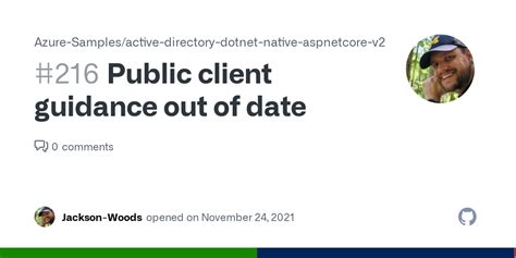 Public Client Guidance Out Of Date · Issue 216 · Azure Samplesactive