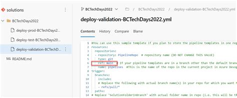 Alm Accelerator Bug Pipeline Repository Is Created With `master` Instead Of `main` Branch