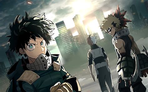 Wallpaper Boku No Hero Academia Todoroki Sh To Midoriya Izuku