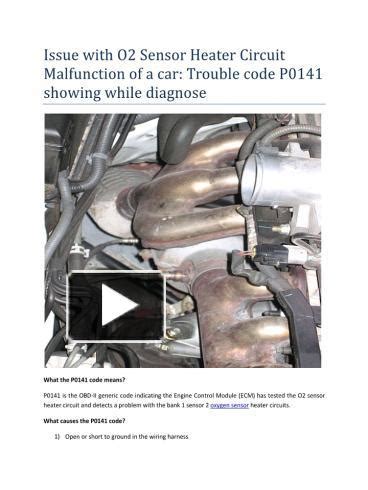 PPT Partsavatar Car Parts Issue With O2 Sensor Heater Circuit Malfunction Of A Car
