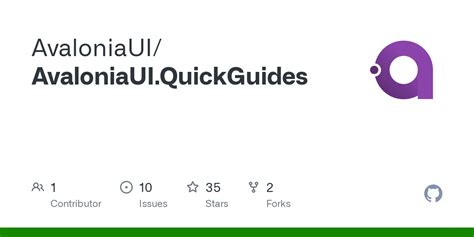 Issues AvaloniaUI AvaloniaUI QuickGuides GitHub