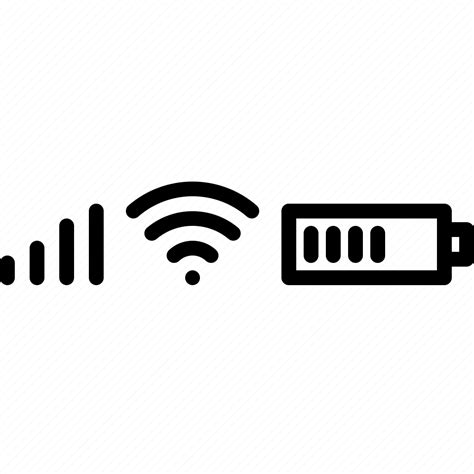 Wifi Battery Charge Network Mobile Connection Setting Icon