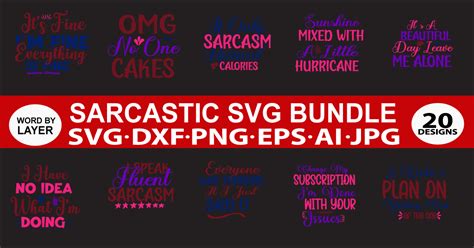 Sarcastic Svg Bundle Vol3 Bundle · Creative Fabrica