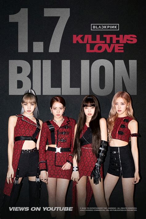 K Pop艺人最多！blackpink《kill This Love》油管播放量破17亿，用时1330天～ 哔哩哔哩