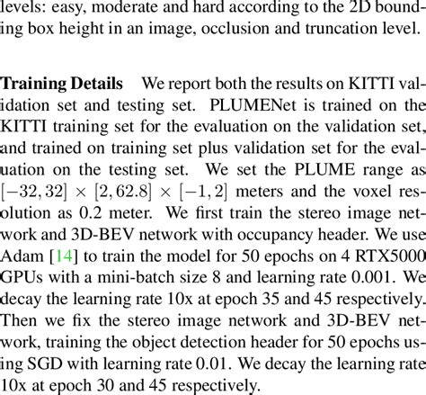 Ablation Results On The Kitti Validation Set We Report Apbev Of The Download Scientific
