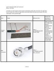 Exploring Network Cables And Connectors A Comprehensive Guide Course Hero