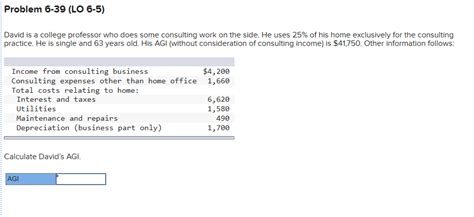 Solved Problem 6 39 Lo 6 5 David Is A College Professor