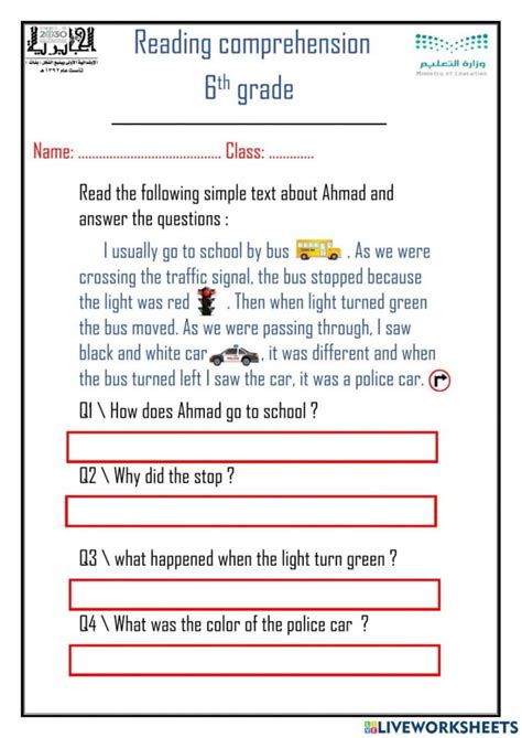 Reading Comprehension Worksheets 5th Grade Pdf Reading Worksheet