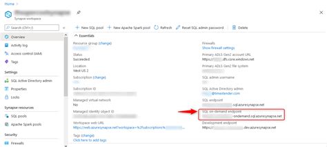 Query Ingest Instance Parquet Files With Azure Synapse Workspace Community