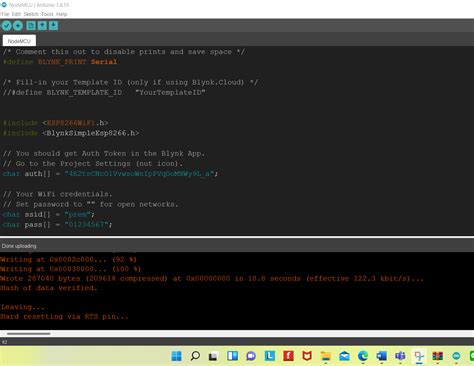 เชื่อมต่อบอร์ด esp8266 กับเเอพ blynk ได้เเล้วเเต่ blynk ไม่ขึ้น online