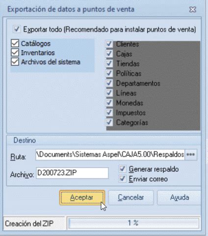 Exportación de datos a puntos de venta Portal de Clientes Siigo Aspel