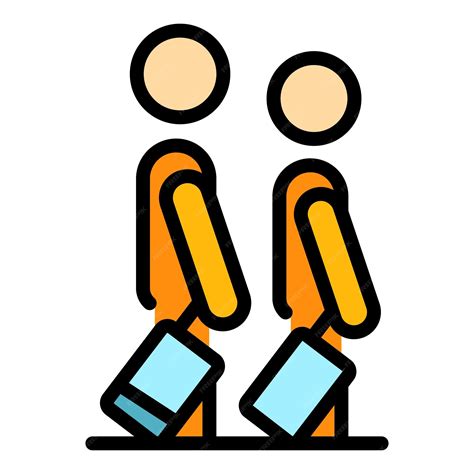 Premium Vector Aircraft Passengers Icon Outline Aircraft Passengers Vector Icon Color Flat