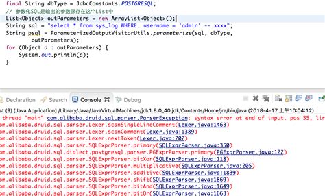 Postgresql语法解析bug · Issue 2496 · Alibabadruid · Github