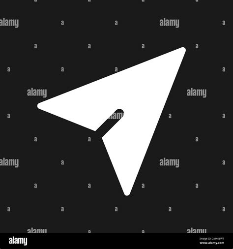 Cursor Arrow Pointer Dark Mode Glyph Ui Icon Stock Vector Image And Art