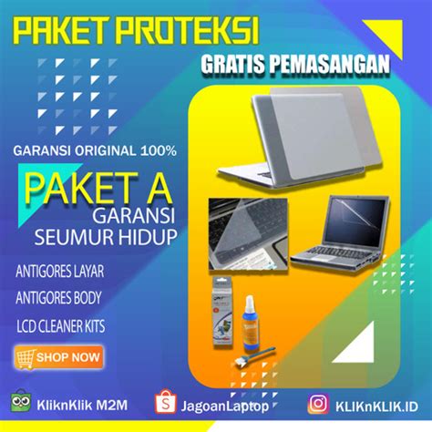 Jual Promo Paket Anti Gores Layar Laptop Body Protector Jakarta Pusat Kliknklik M M
