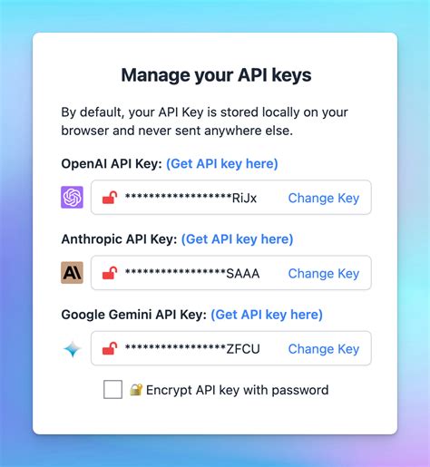 Set Up Api Keys