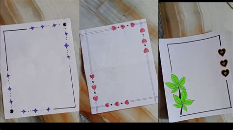 Border Design For Project YouTube