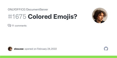 Colored Emojis · Issue 1675 · Onlyofficedocumentserver · Github
