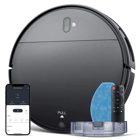 Robot Vacuum And Mop Br151 Black Mamnv