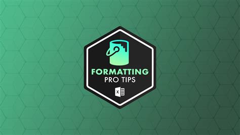 Excel Pro Tips Formatting