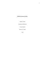 Problem Statement Outline 1 Edited Docx 1 Problem Statement Outline Babe S Name