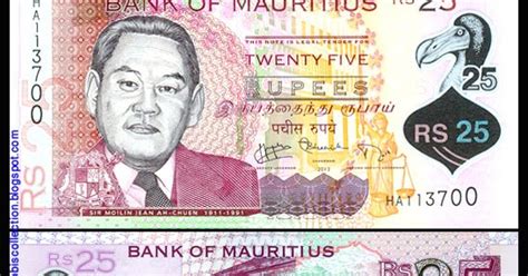 Paper Money And Polymer Note Mauritius