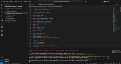 Cybersecurity Python Encryption Imagesecurity Dataprotection Ashok Kumar P