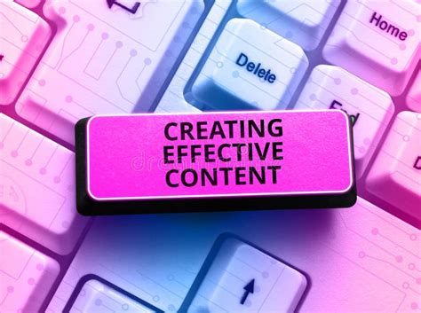 Hand Writing Sign Creating Effective Content Word Written On Valuable Information Informative