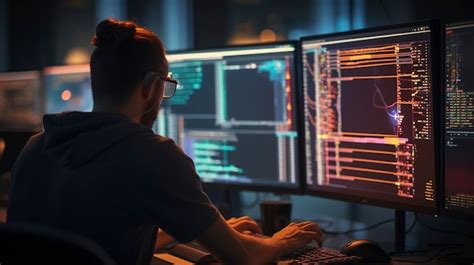 Premium Ai Image A Photo Of A Software Engineer Debugging Code