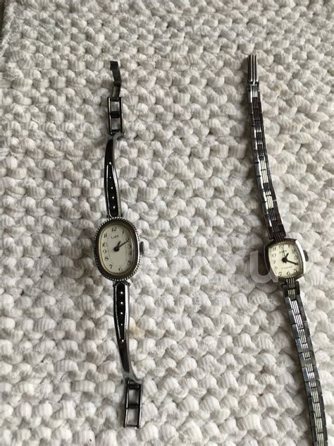 Винтажные часики с браслетами Заря и Луч Luch Ussr СССР — купить в Красноярске Состояние Б у