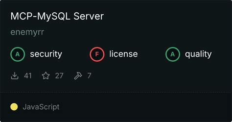 Mysql Server Mcp Server市场 猫目