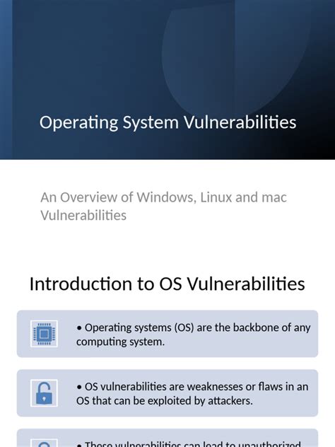 Os Vulnerabilities Presentation Pdf Malware Operating System