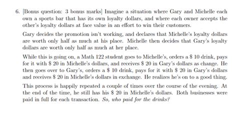 solved [bonus question 3 ﻿bonus marks] ﻿imagine a situation