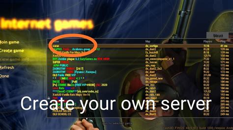 How To Create Our Own Server In COUNTER STRIKE 1 6 ANDROID YouTube